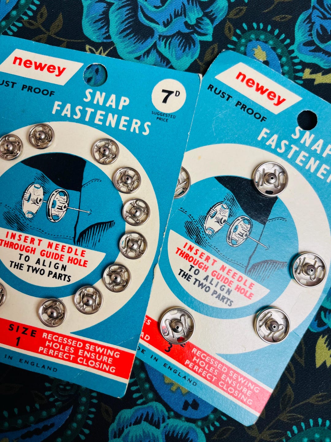 Bundle of Vintage Snap Fasteners by Newey, Rust Proof, Size 1 & 3 - Etsy