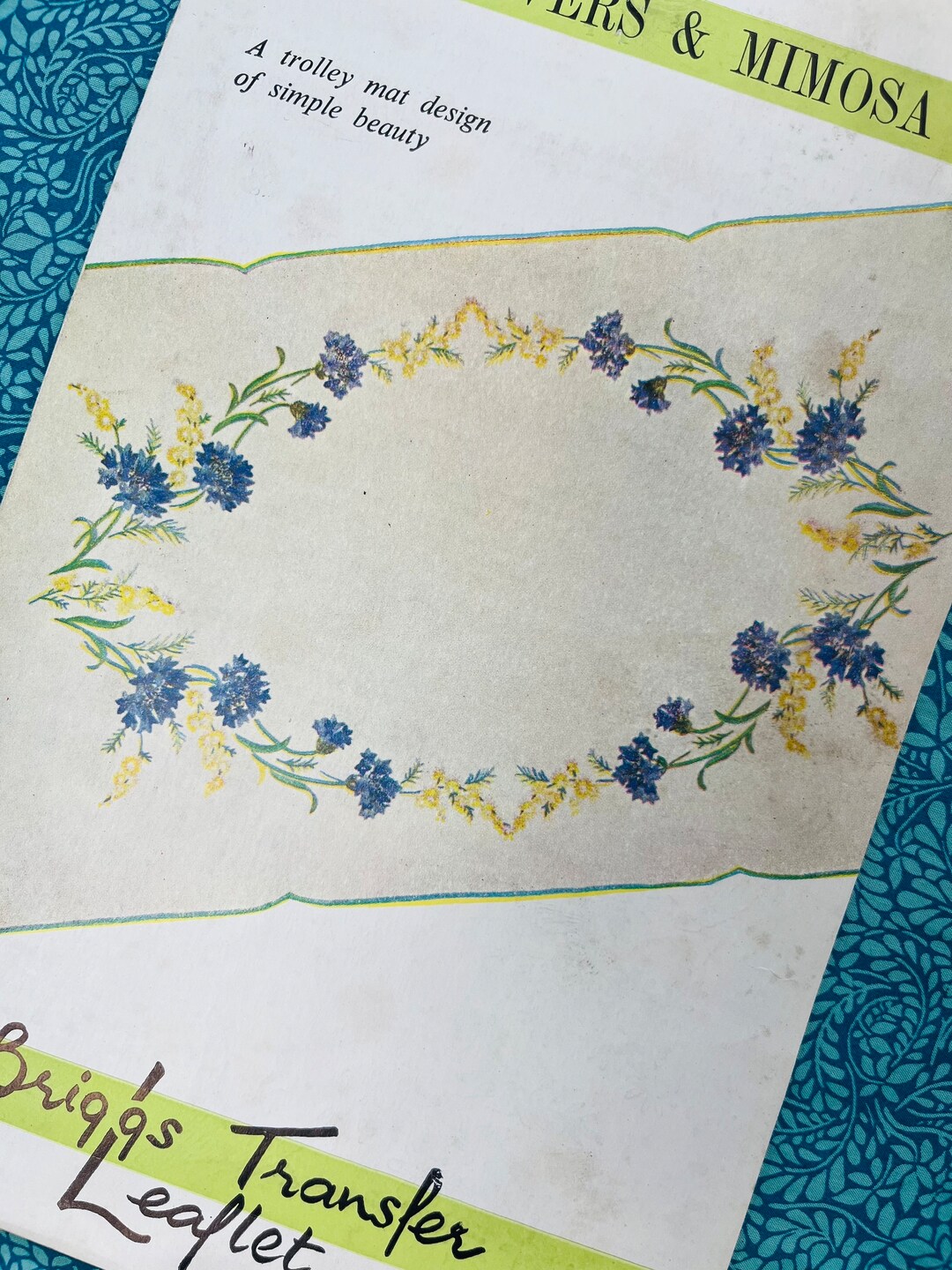 Vintage Briggs Transfer Leaflet 393, Embroidery Transfer for Trolley ...