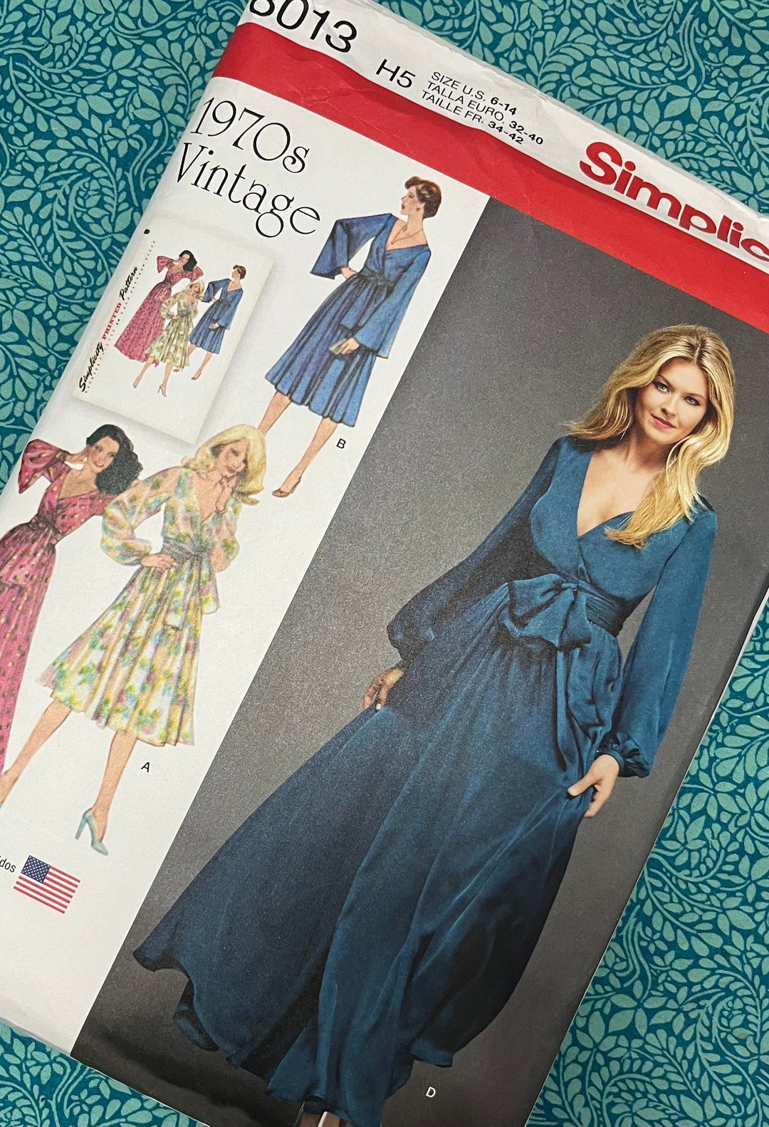 Bust 30.5-35" Uncut 70s Vintage Reproduction Sewing Pattern by ...