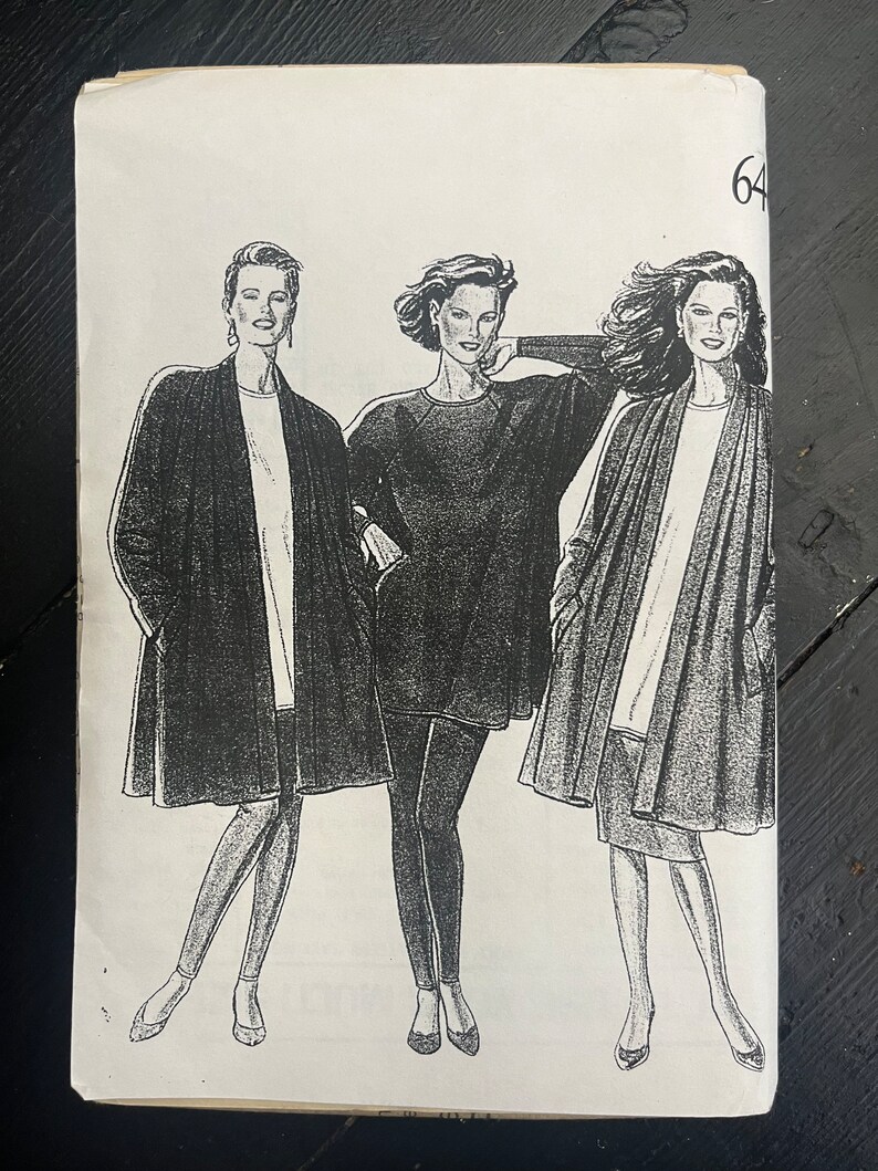 Uncut Vintage 1980s New Look Sewing Pattern for Women 6460, Oversized ...