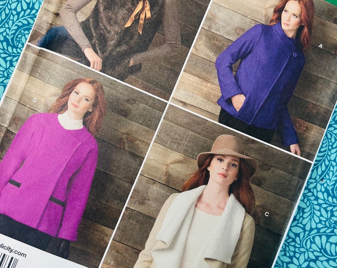 Simplicity Sewing Pattern 1758, Ladies Jacket Pattern, Cocoon Coat ...