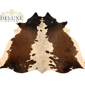 Tri-color Cowhide Rug: Premium Natural Animal Skin Area Rug - Etsy