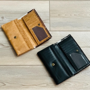 Cowhide Wallet: Western Rodeo Leather Clutch for Women - Etsy