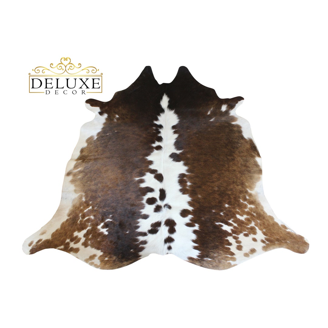 100% Natural Tri Color Luxurious Cowhide Animal Skin Cow Hide Area Rug ...