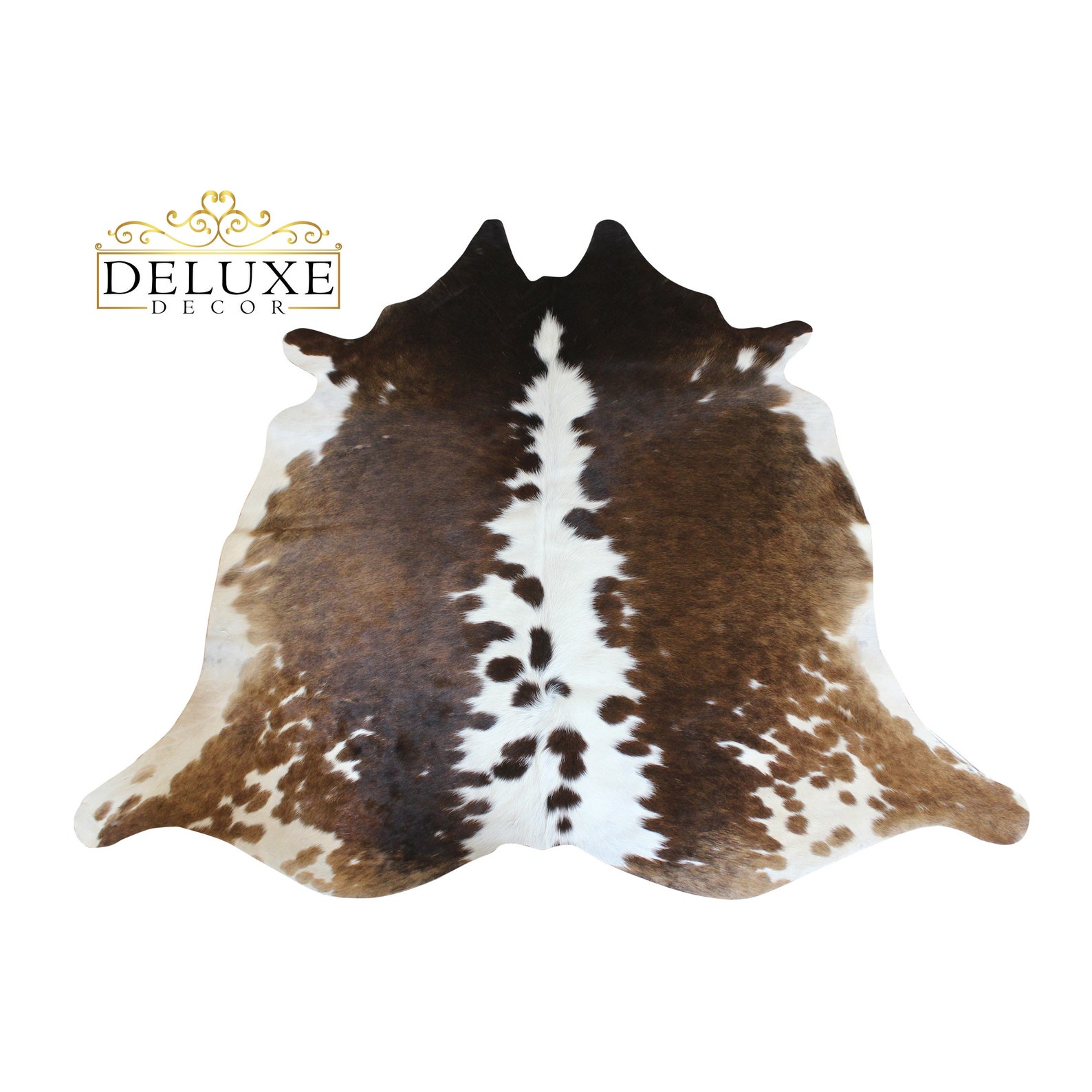 Tri-color Cowhide Rug: Premium Natural Animal Skin Area Rug - Etsy