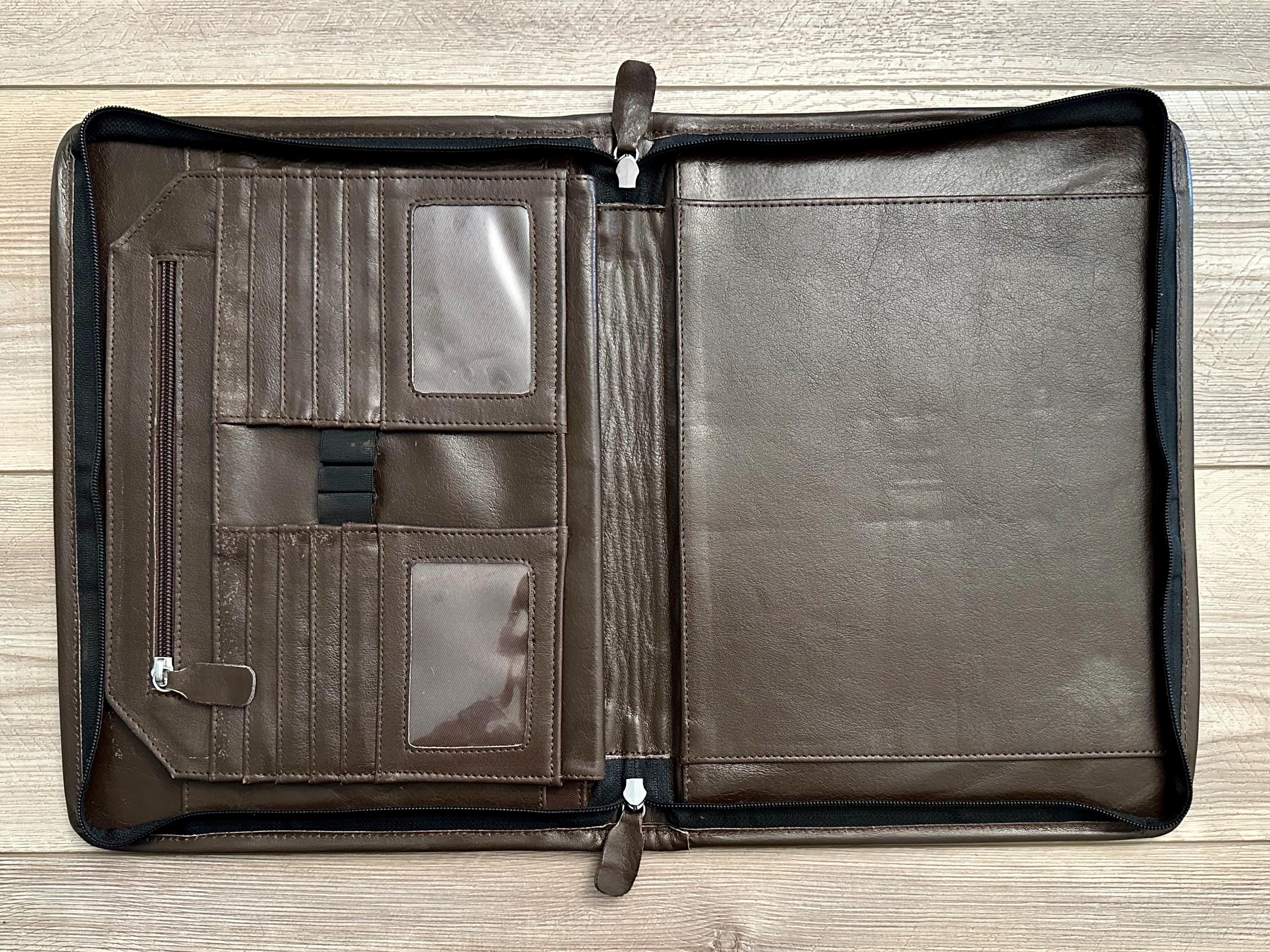 Cowhide Leather Padfolio: Hand Tooled Western Portfolio Organizer - Etsy