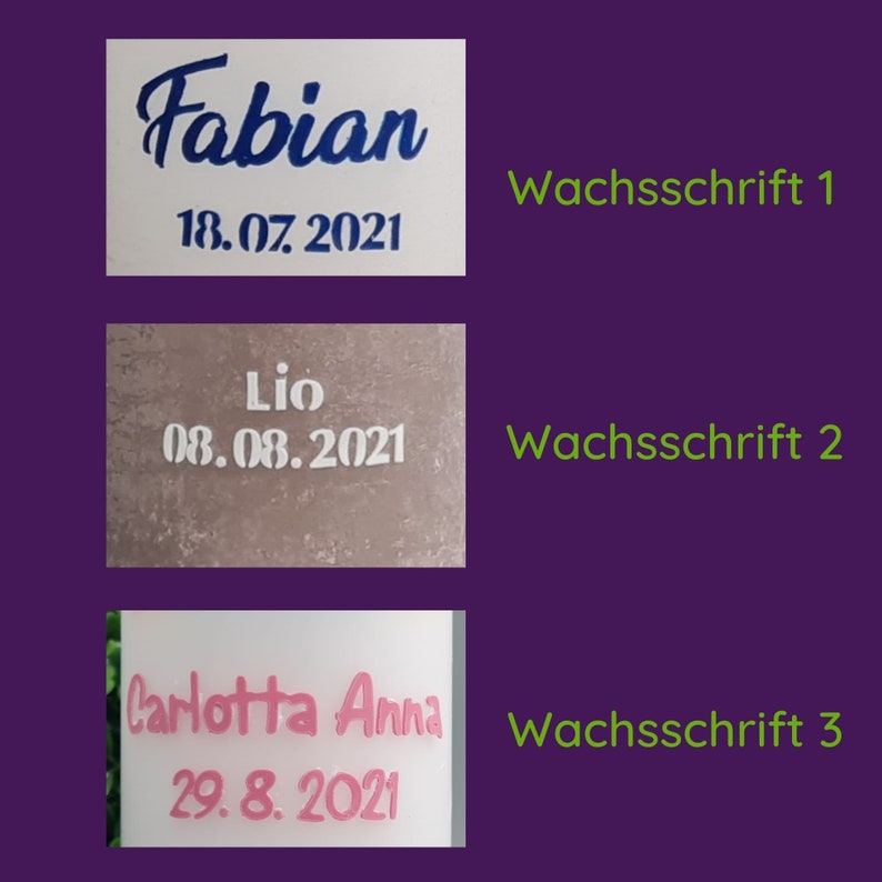 Taufkerze THOMAS Schiff Taube Regenbogen Sonne für Junge / - Etsy.de