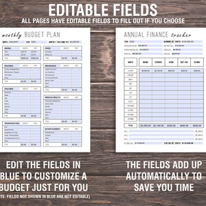 Finance Planner Bundle Printable, Budget Planner, Debt Tracker ...