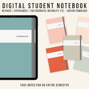 Digital Student Planner, Student Digital Notebook, Digital Planner ...
