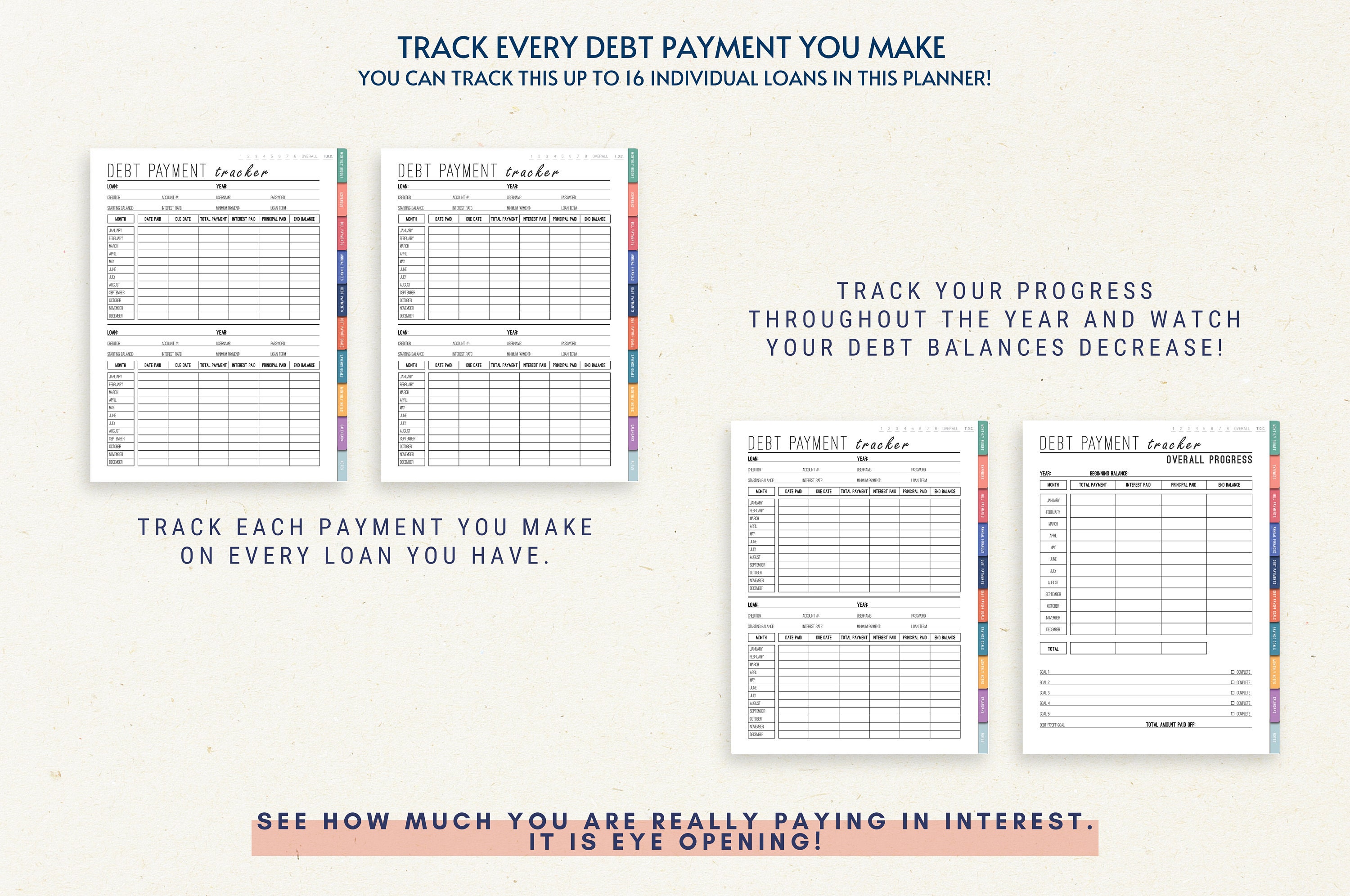 Digital Finance Planner Undated, Digital Budget Planner, iPad Planner ...