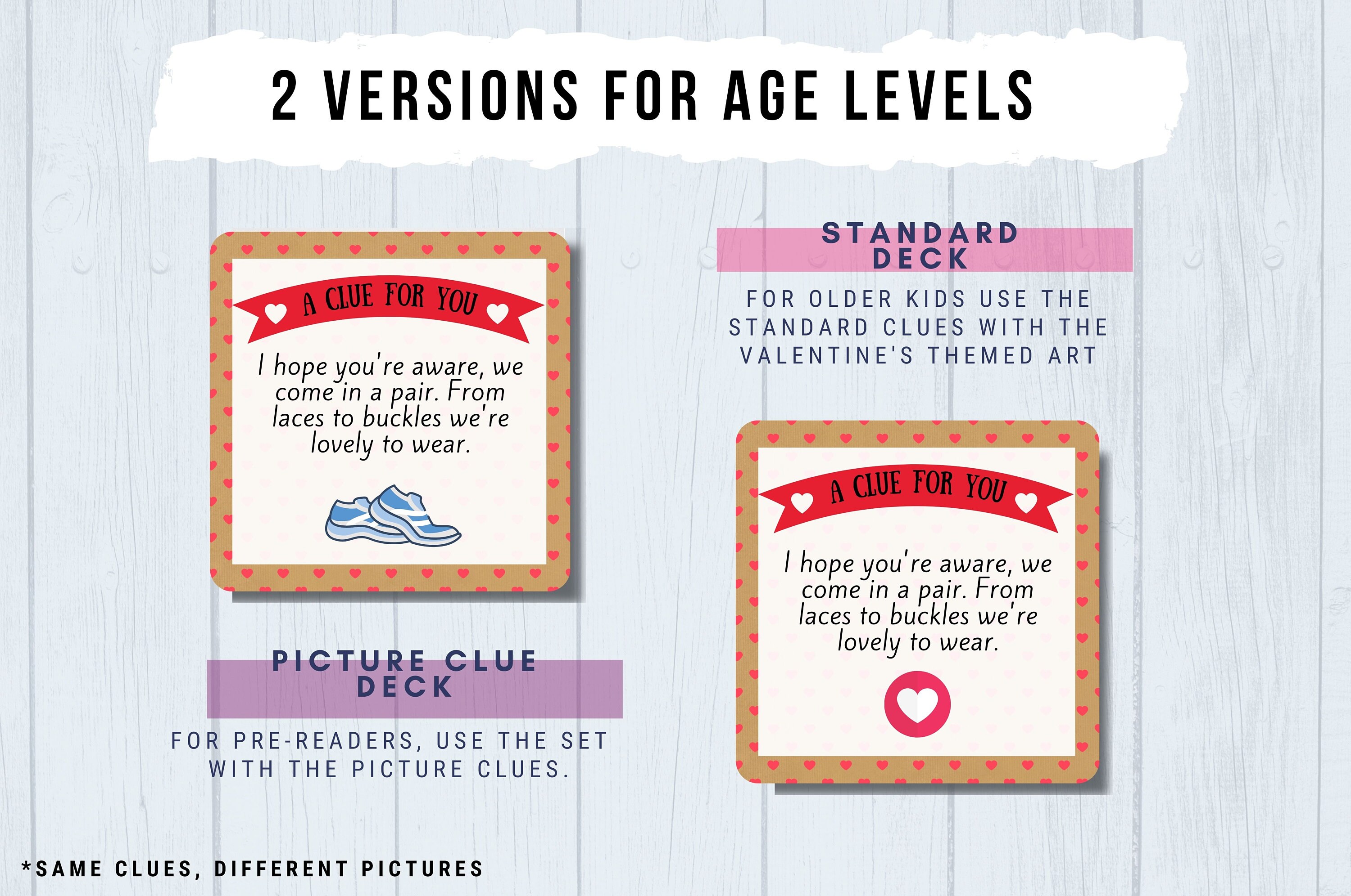 Valentine's Scavenger Hunt, Printable Game, Scavenger Hunt Cards ...