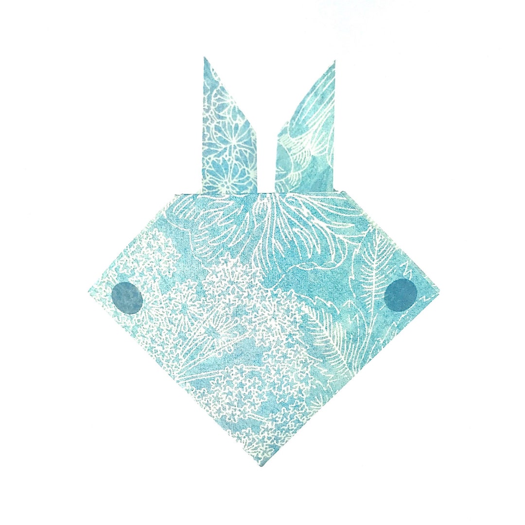 1 Blueberry Bunny Origami Brooch Kit Fold A Favourite - Etsy