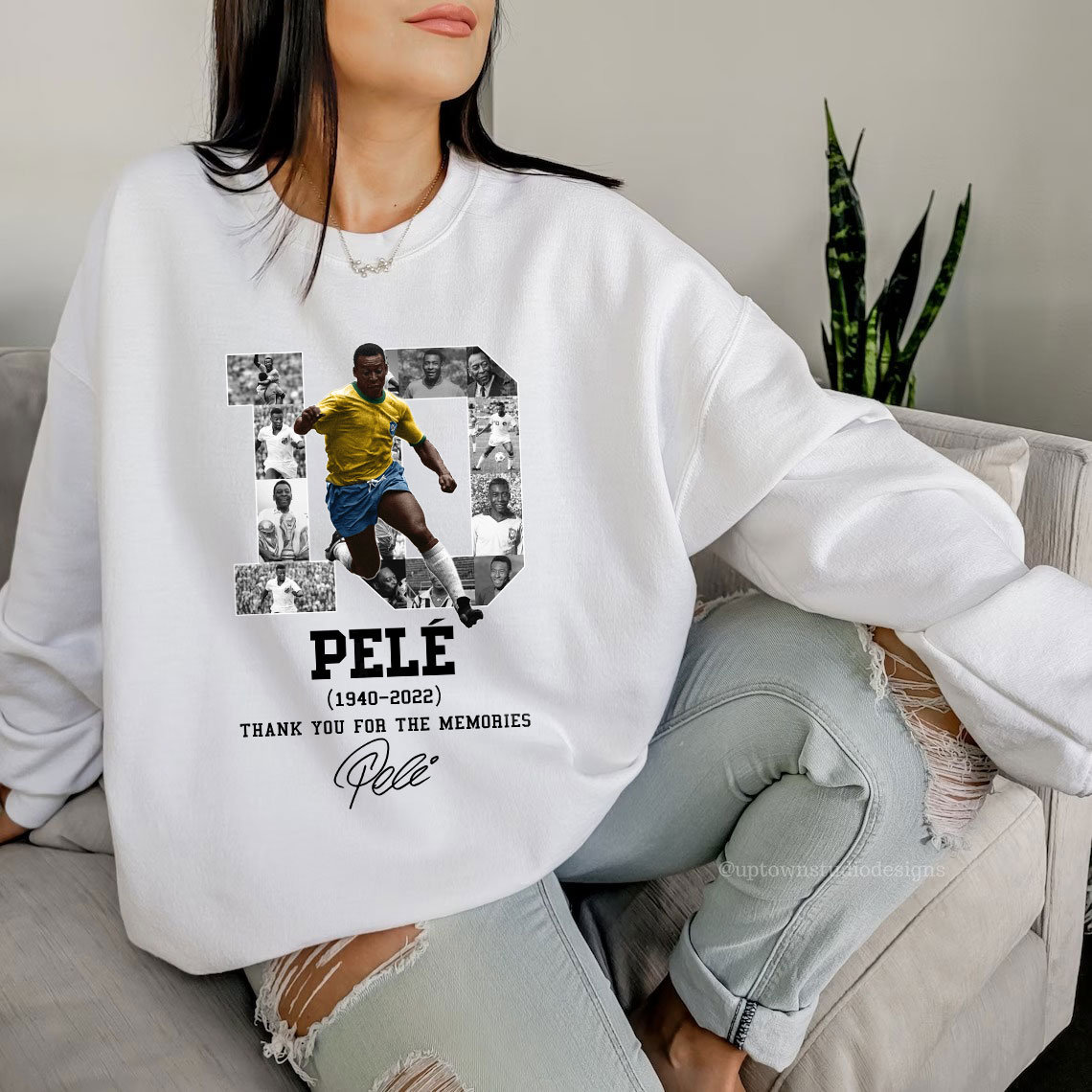 Rip Legend Soccer Vintage Shirt, Pele Brazil Legend Shirt, Legend Pele ...