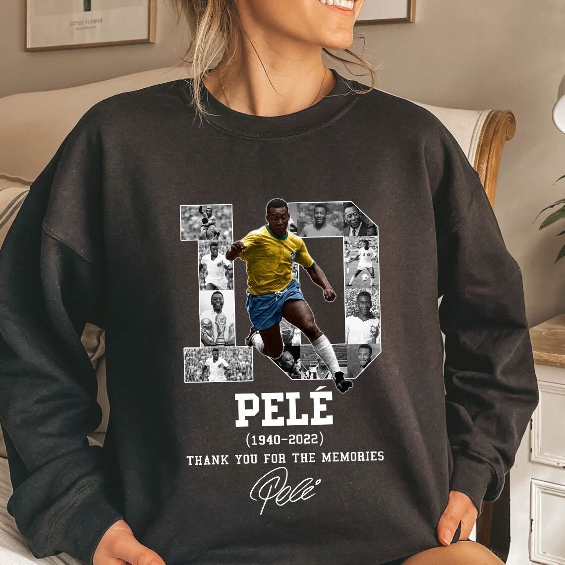 Rip Legend Soccer Vintage Shirt, Pele Brazil Legend Shirt, Legend Pele ...