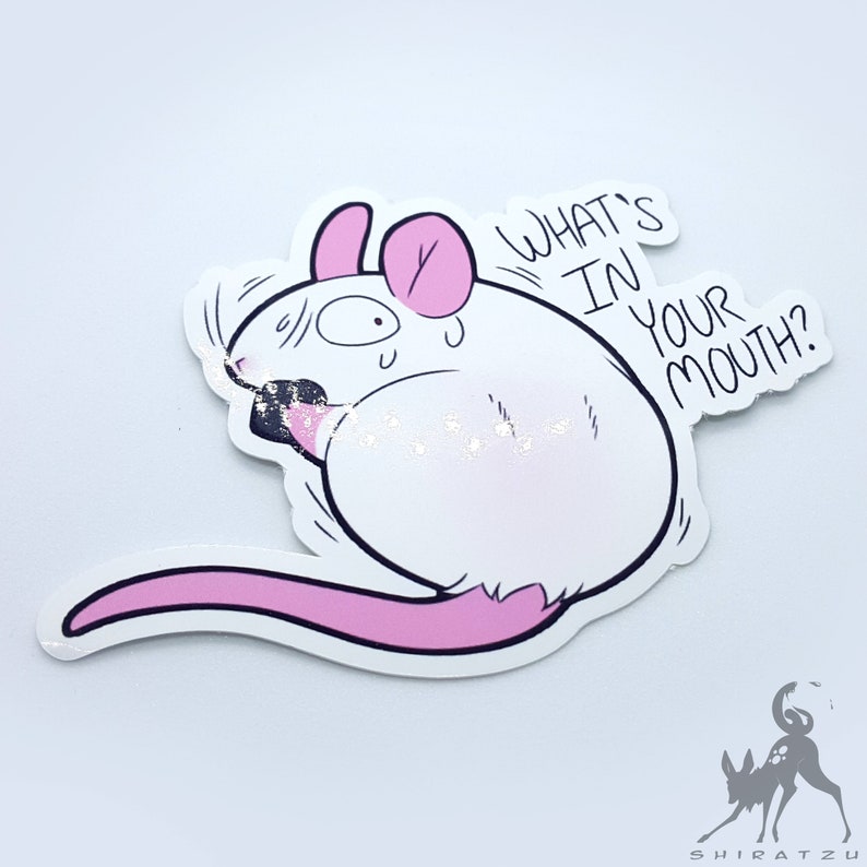 Glossy Rat Sticker | Etsy