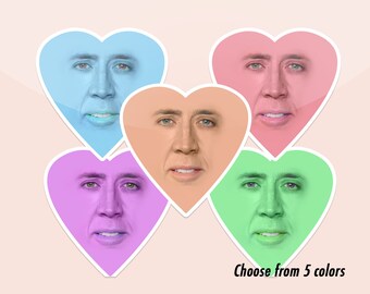 Nic Cage Sticker - Etsy