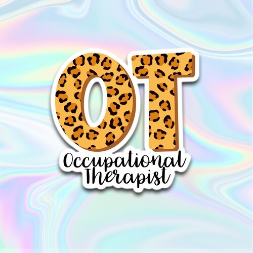 Occupational Therapist Laptop Sticker Leopard Print OT - Etsy