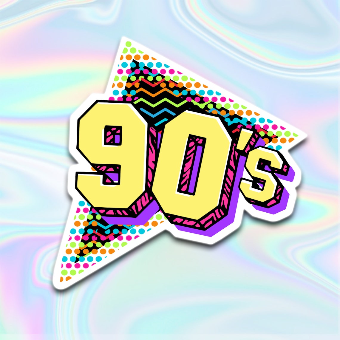 90'S Vinyl Sticker Laptop Decal Water Bottle Sticker - Etsy