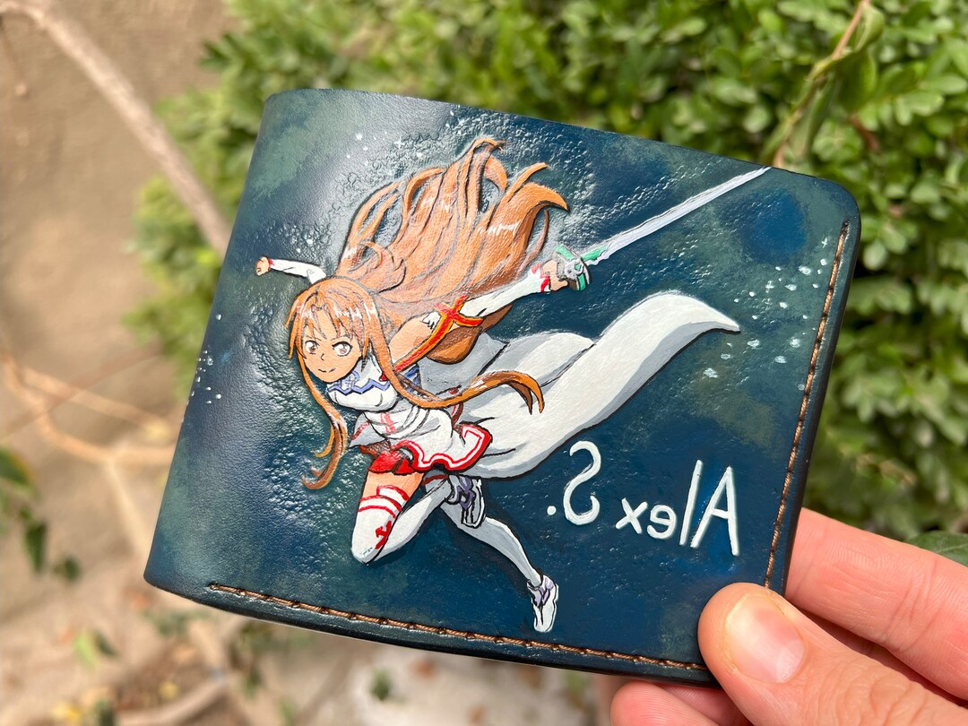 Sword Art Online Anime Wallet, Asuna Wallet, 3D Genuine Leather, Hand ...