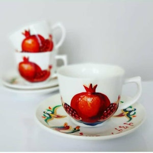 Armenian Coffee Cups, Ceramic Cups Armenian Style, Tea Bowl, Armenian ...