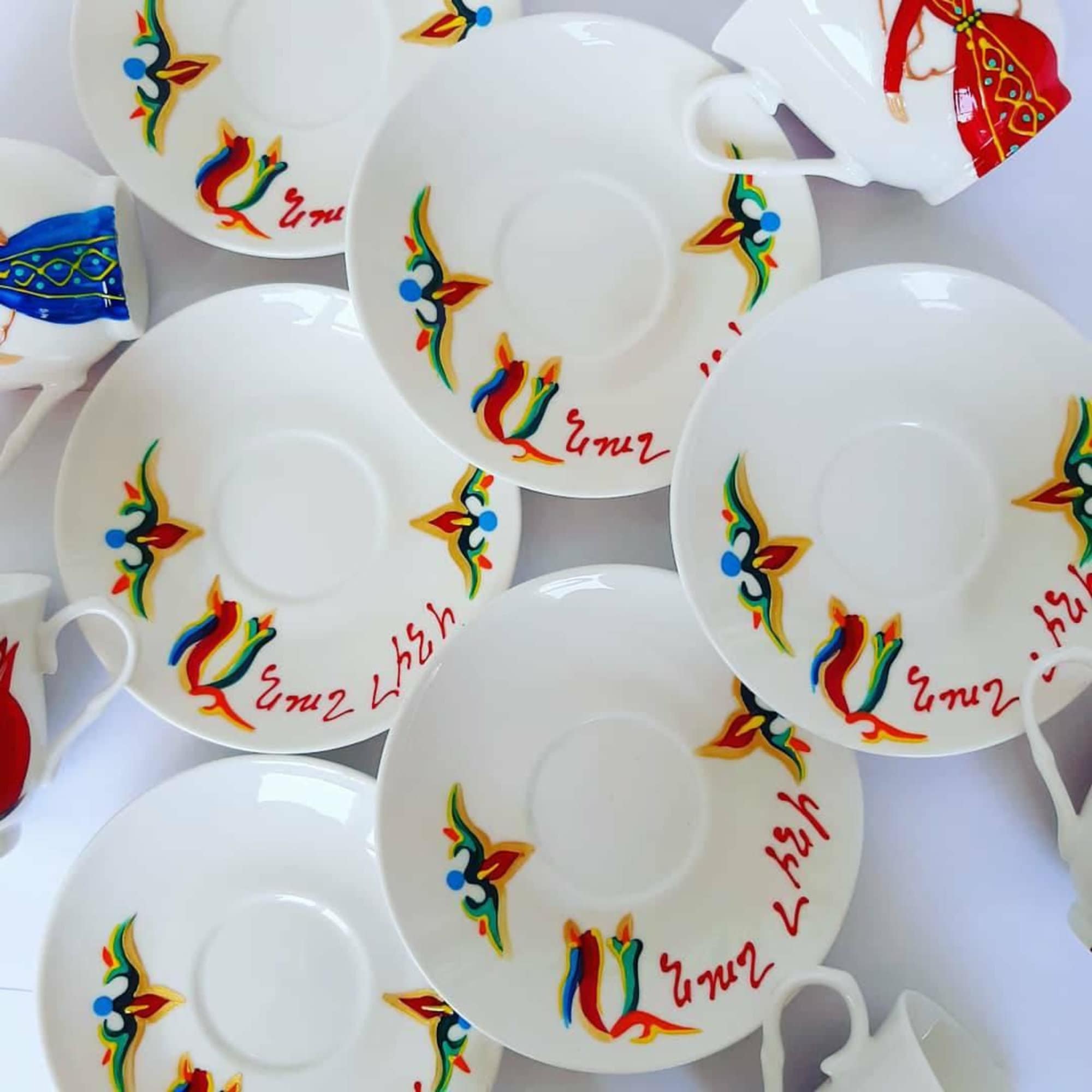Armenian Coffee Cups Ceramic Cups Armenian Style Tea Bowl - Etsy