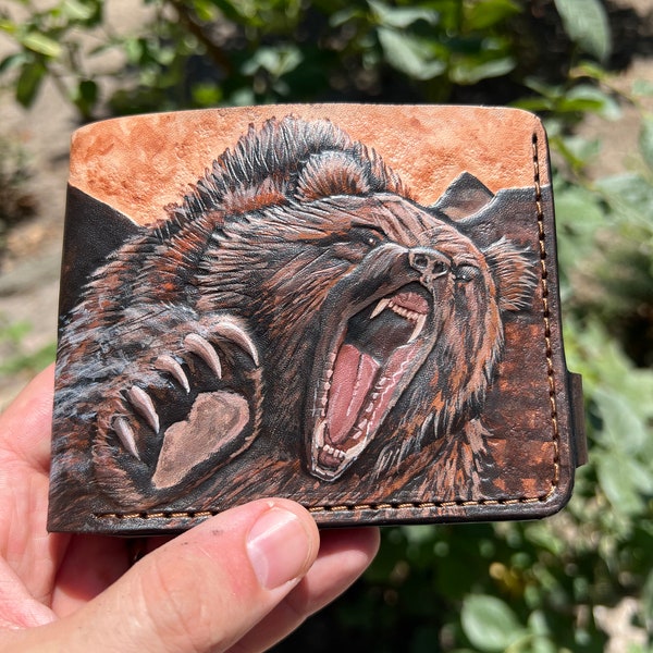 Bear Wallet - Etsy