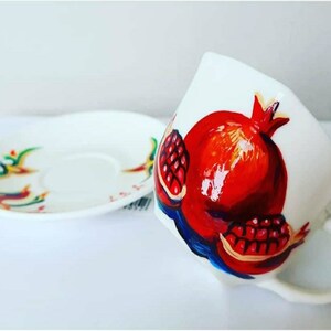 Armenian Coffee Cups, Ceramic Cups Armenian Style, Tea Bowl, Armenian ...