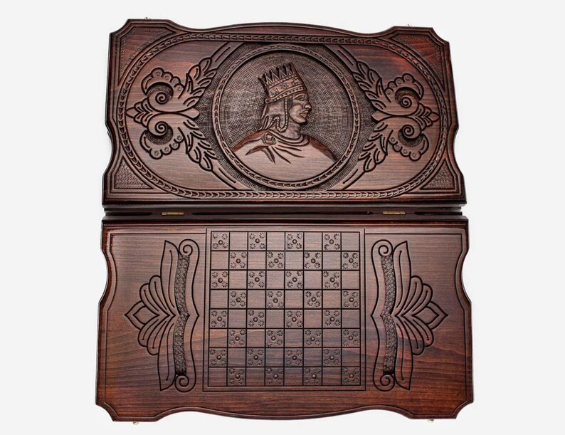 Backgammon Tigran Mets the Great King of Armenia Checkers - Etsy