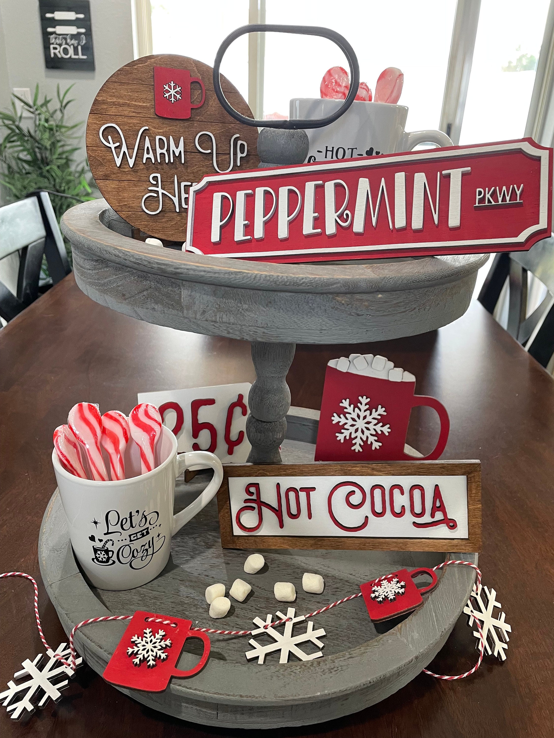 Hot Cocoa Tier Tray Bundle - Etsy
