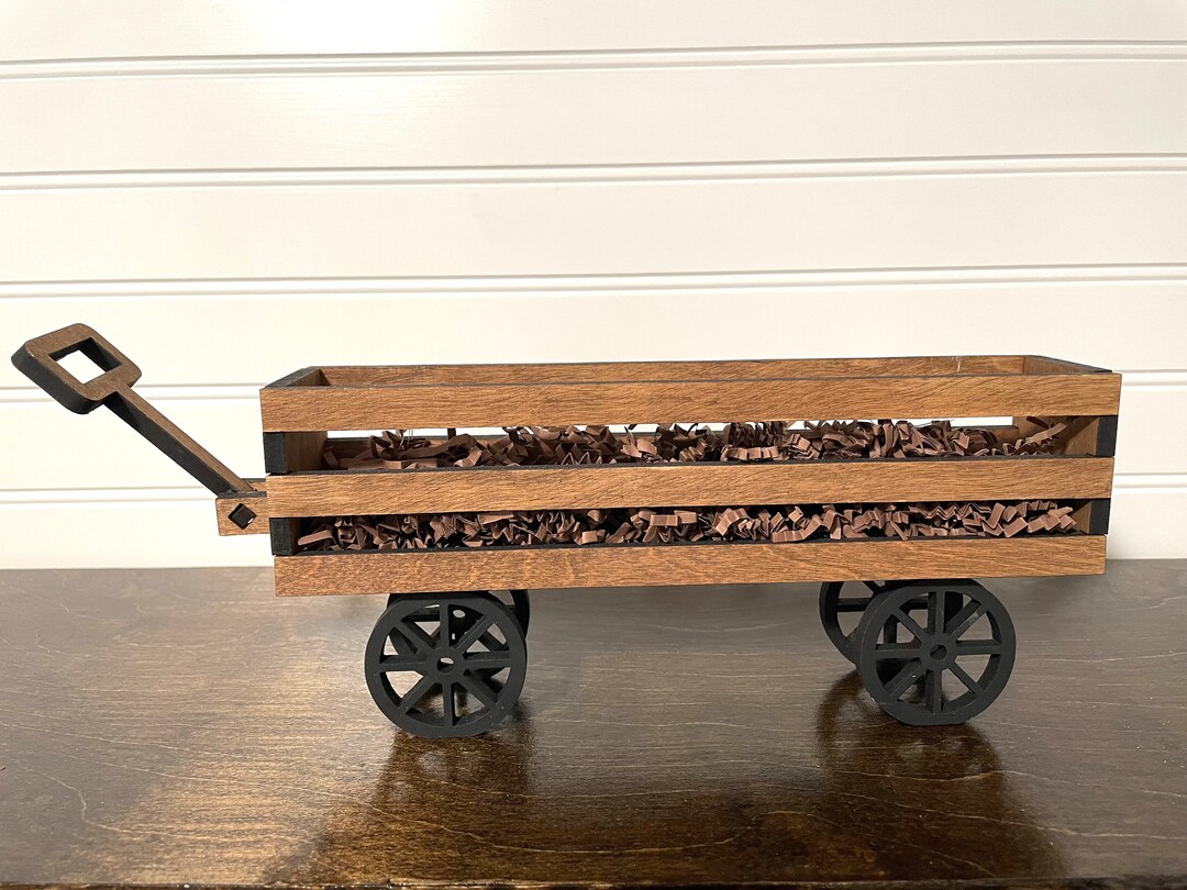 Wooden Decorative Wagon - Etsy