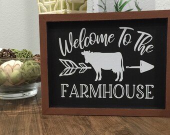Welcome to Our Farmhouse Rustic Sign - Etsy