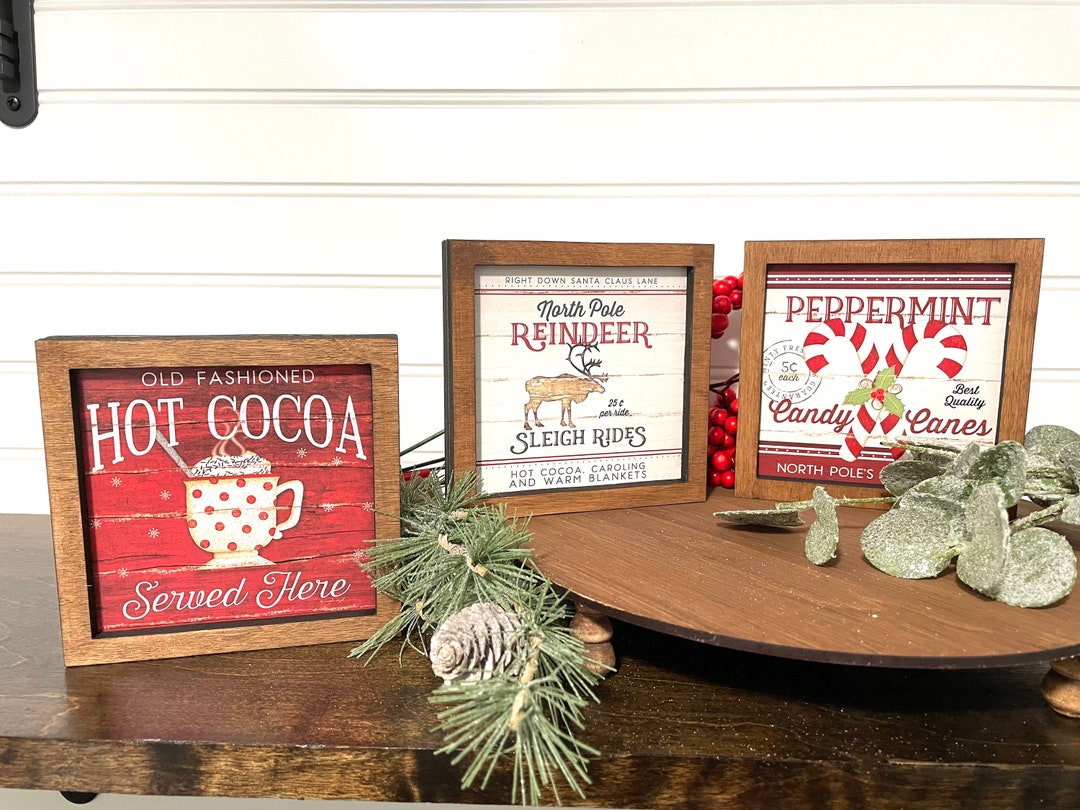 Mini Christmas Signs - Etsy