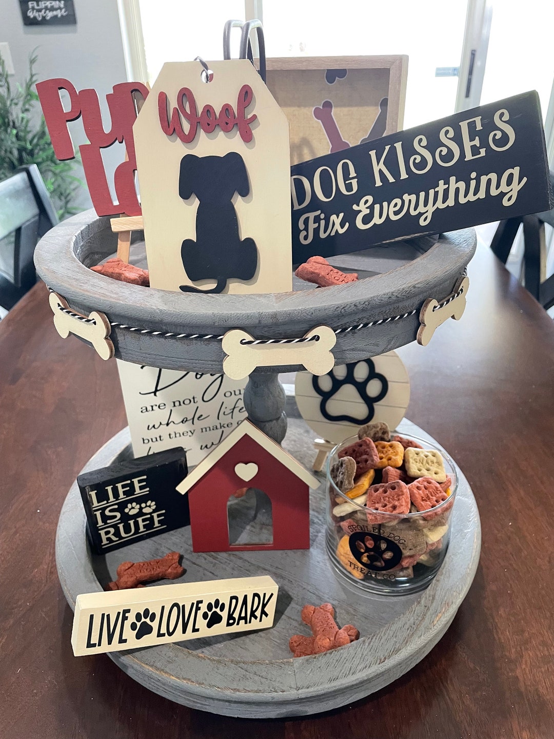 Dog Tier Tray Decor - Etsy