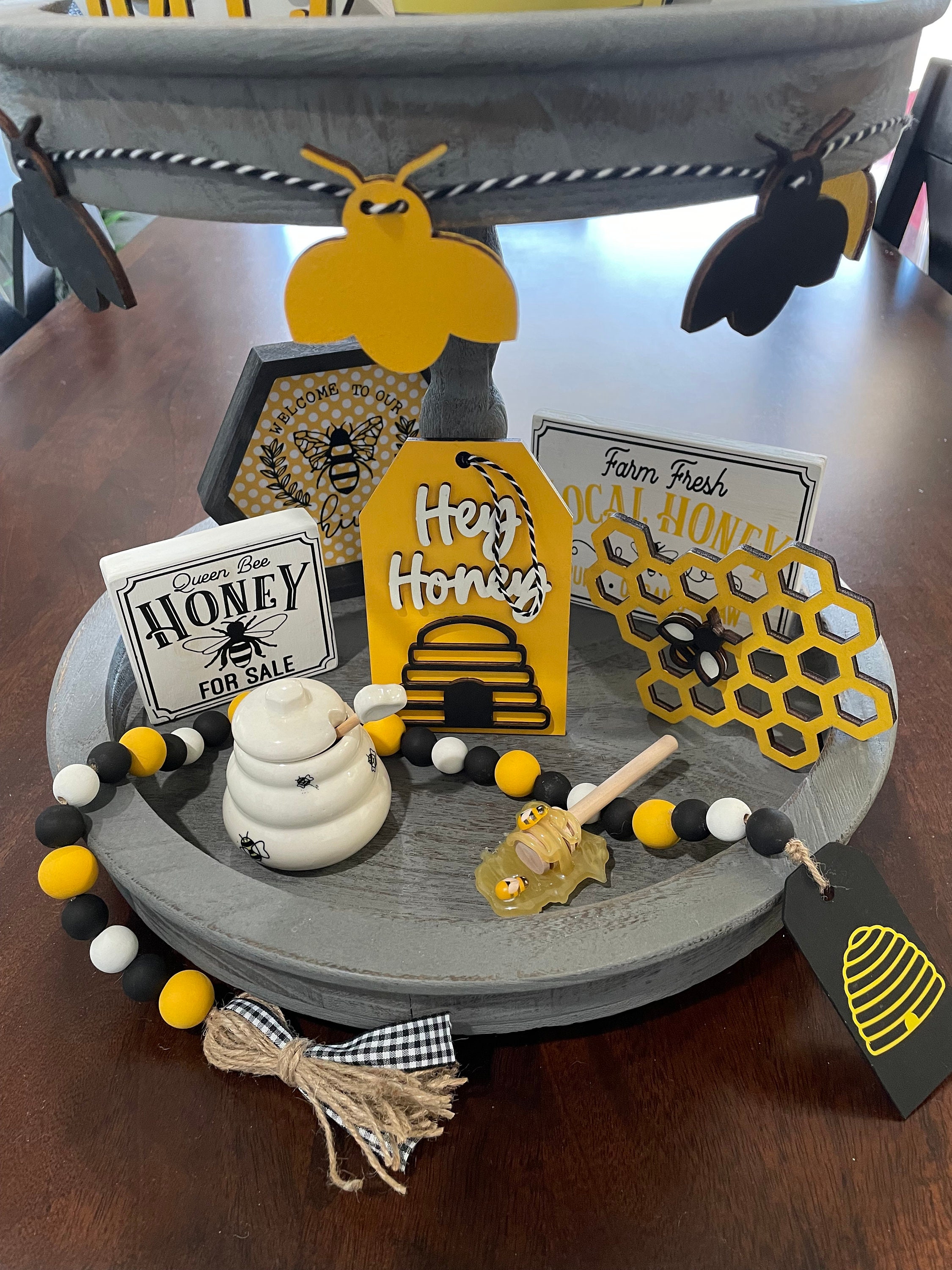 Bee Themed Tier Tray Bundle - Etsy