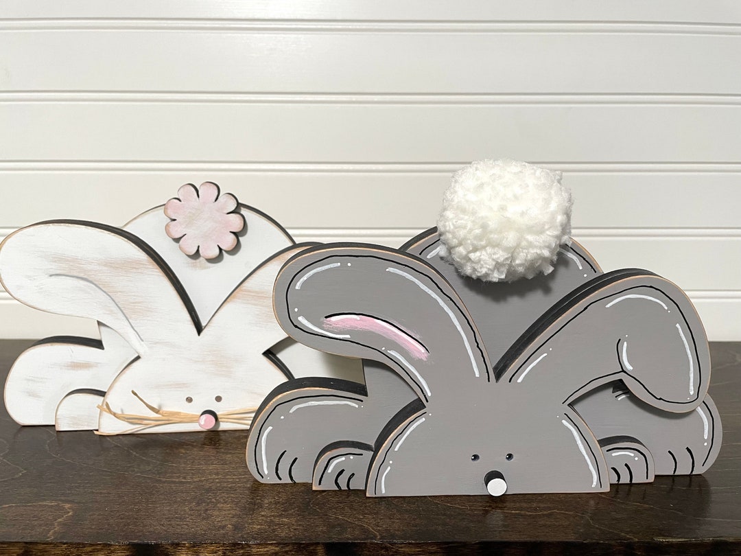 Wood Bunny Shelf Sitters - Etsy