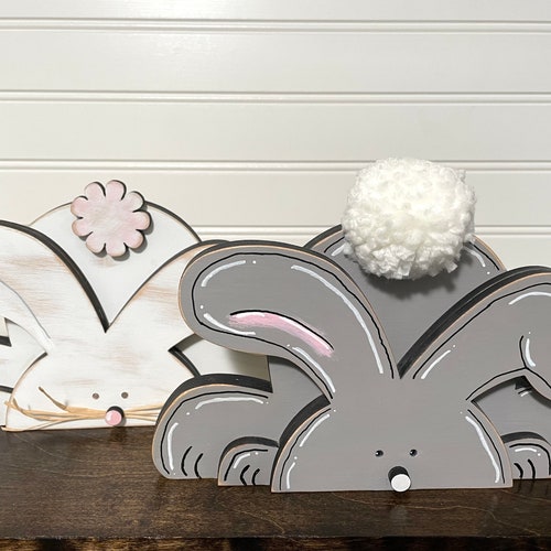 Wood Bunny Shelf Sitters - Etsy