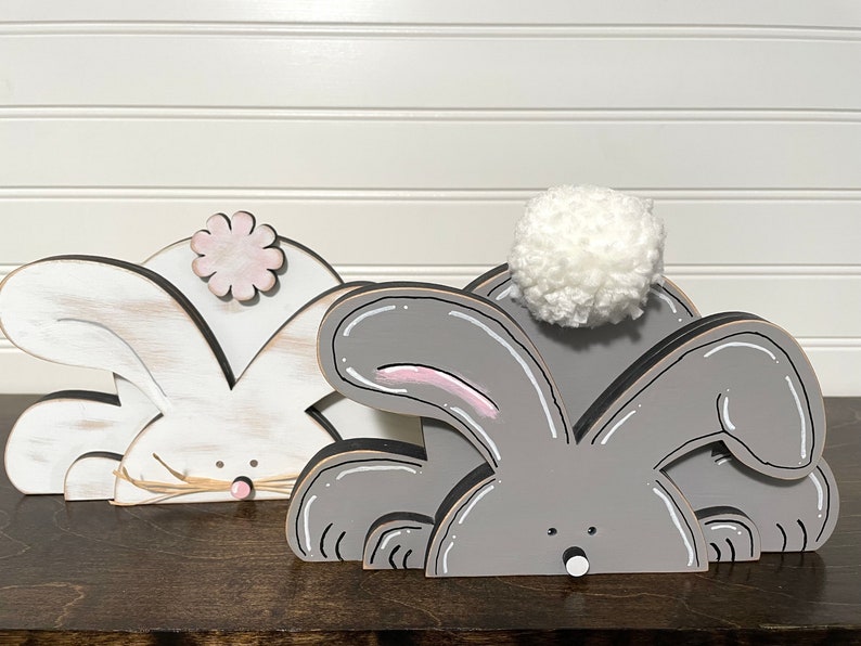 Wood Bunny Shelf Sitters - Etsy