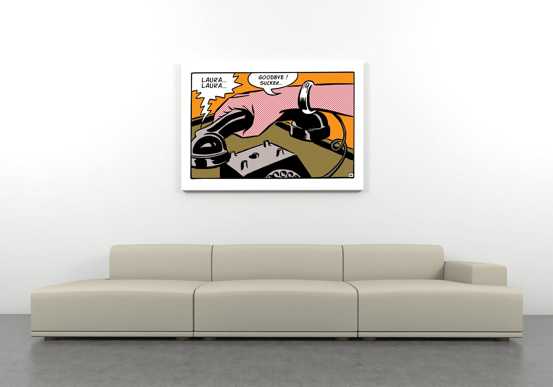 Customizable Pop Art goodbye Sucker Vintage Comics Digital Print Download Roy Lichtenstein Style ...