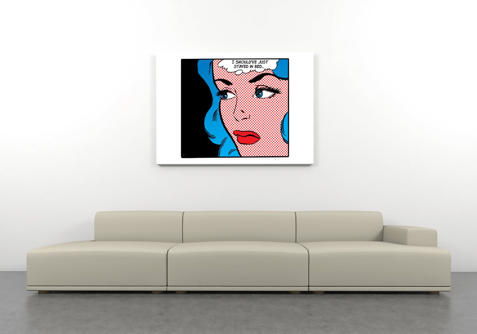 Customizable Pop Art | "stay in Bed" Vintage Comics Digital Print ...