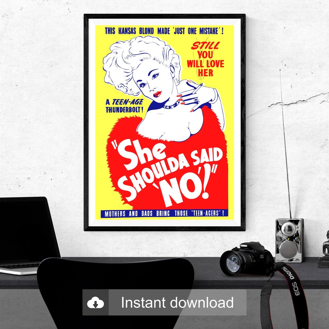 Vintage Anti-marijuana Poster Art | "she Shoulda Said No" Retro ...