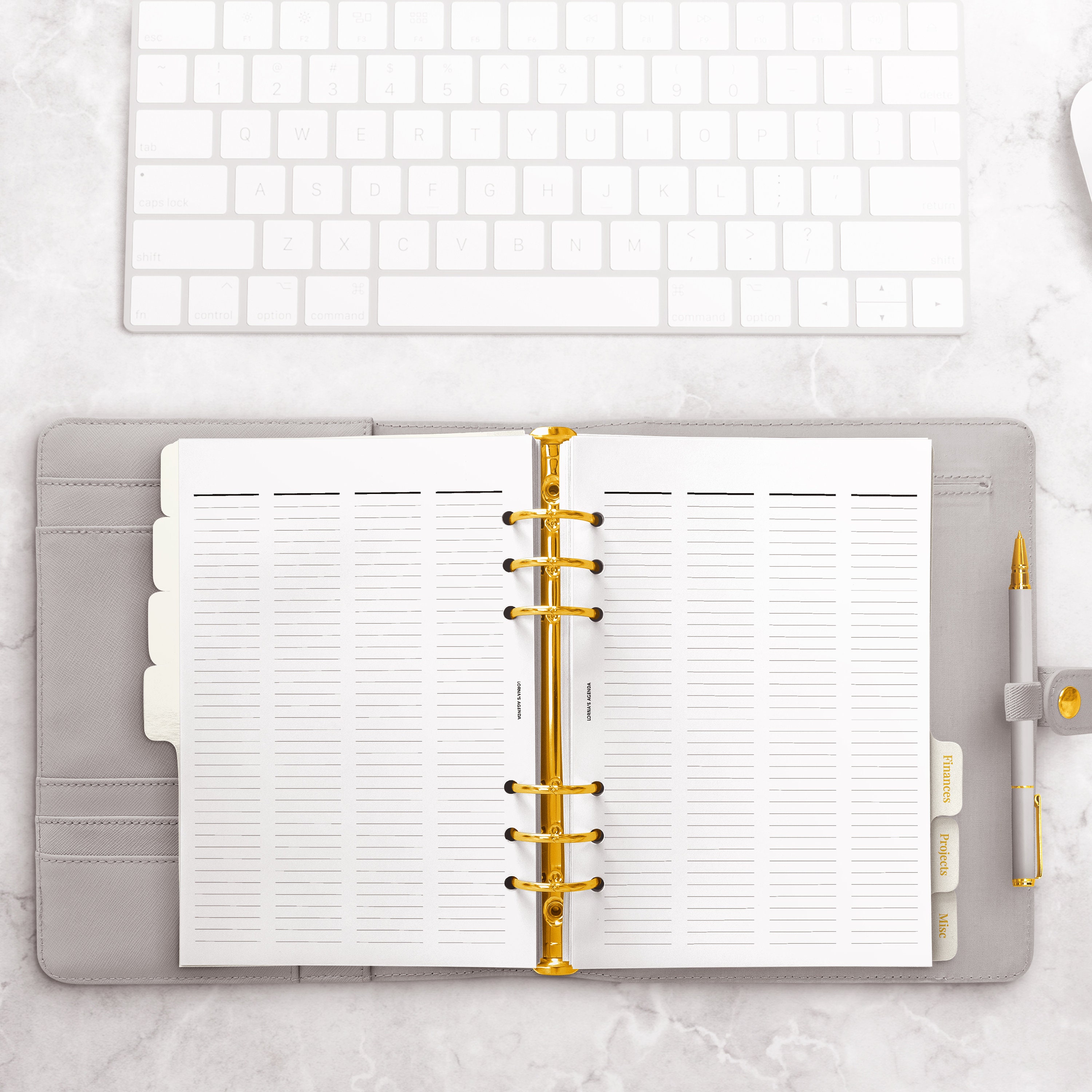 Lined Paper A5 Planner Inserts Note Pages Printable Planner Writing ...