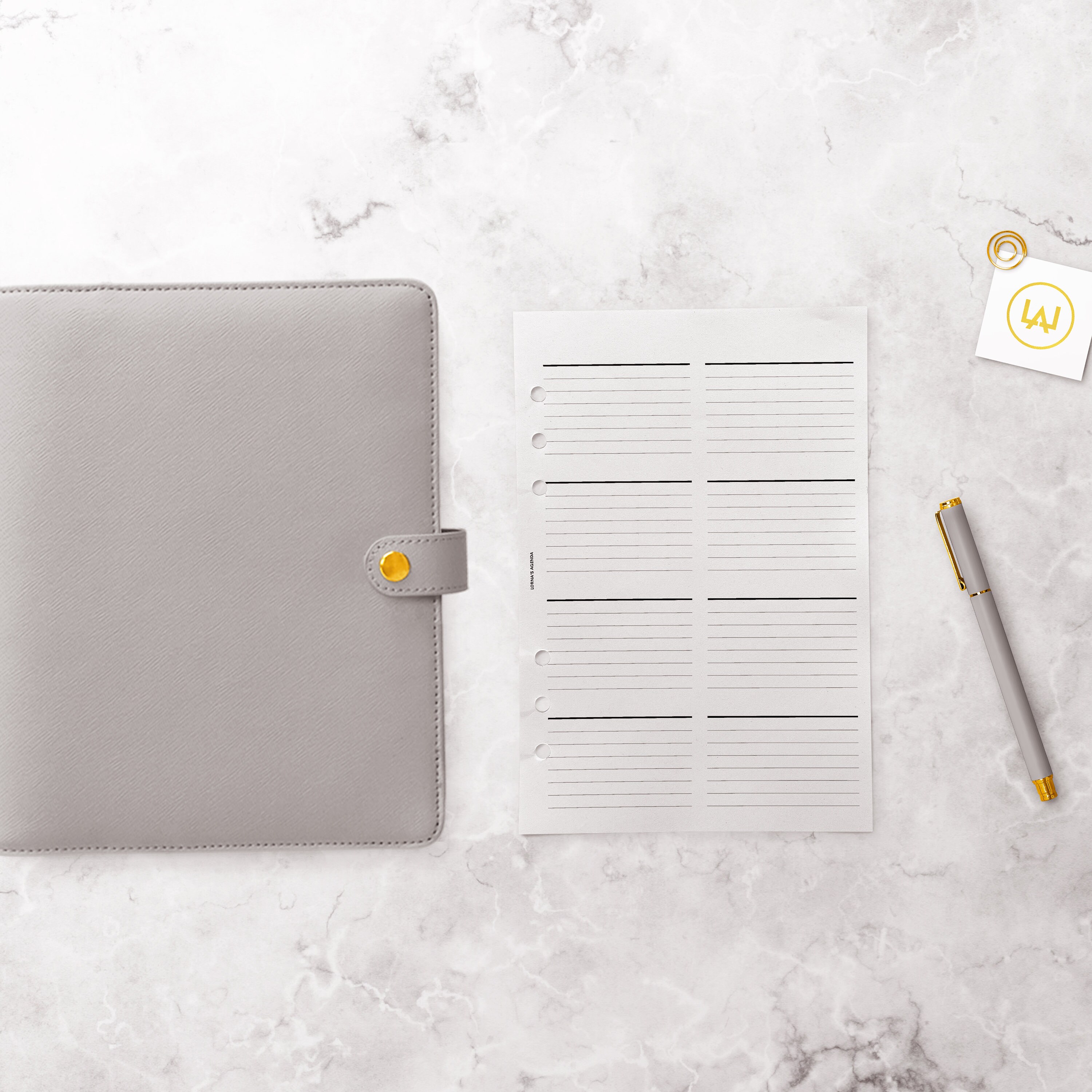 Lined Paper A5 Planner Inserts Note Pages Printable Planner Writing ...