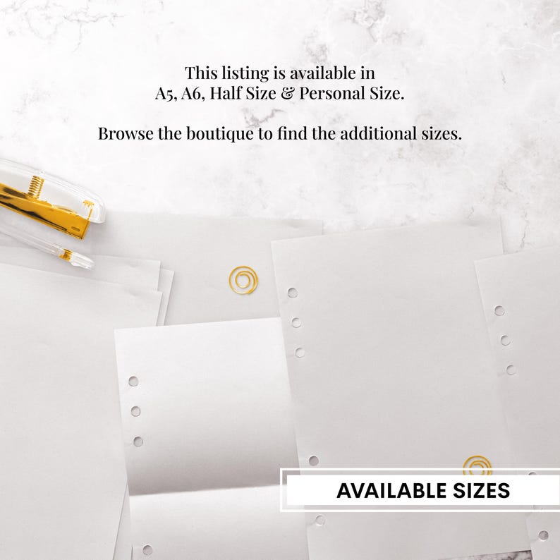 Getting Things Done GTD Bundle A5 Planner Inserts Printable Planner PDF ...
