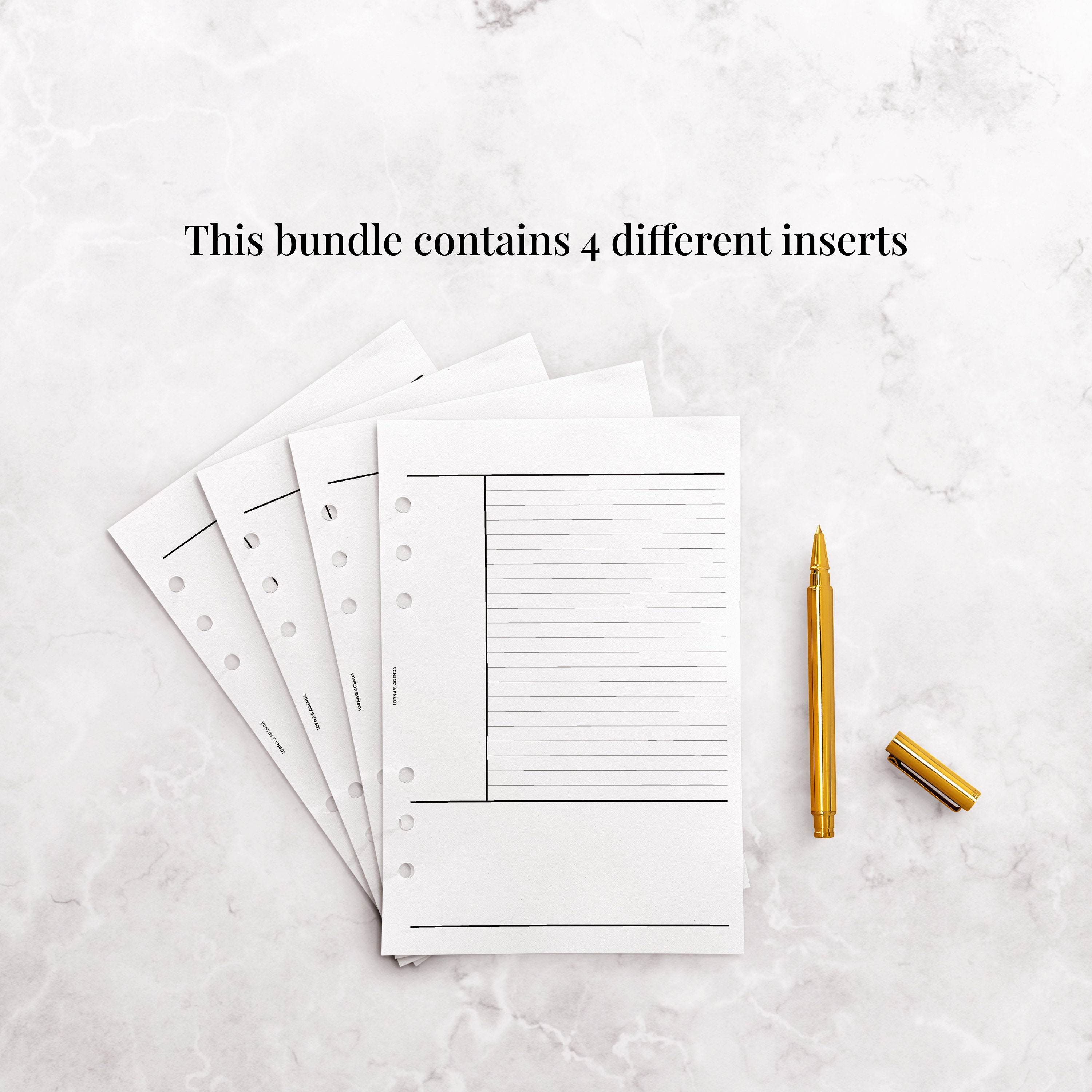 Cornell Notes Printable Planner Bundle Cornell Method A5 Planner ...