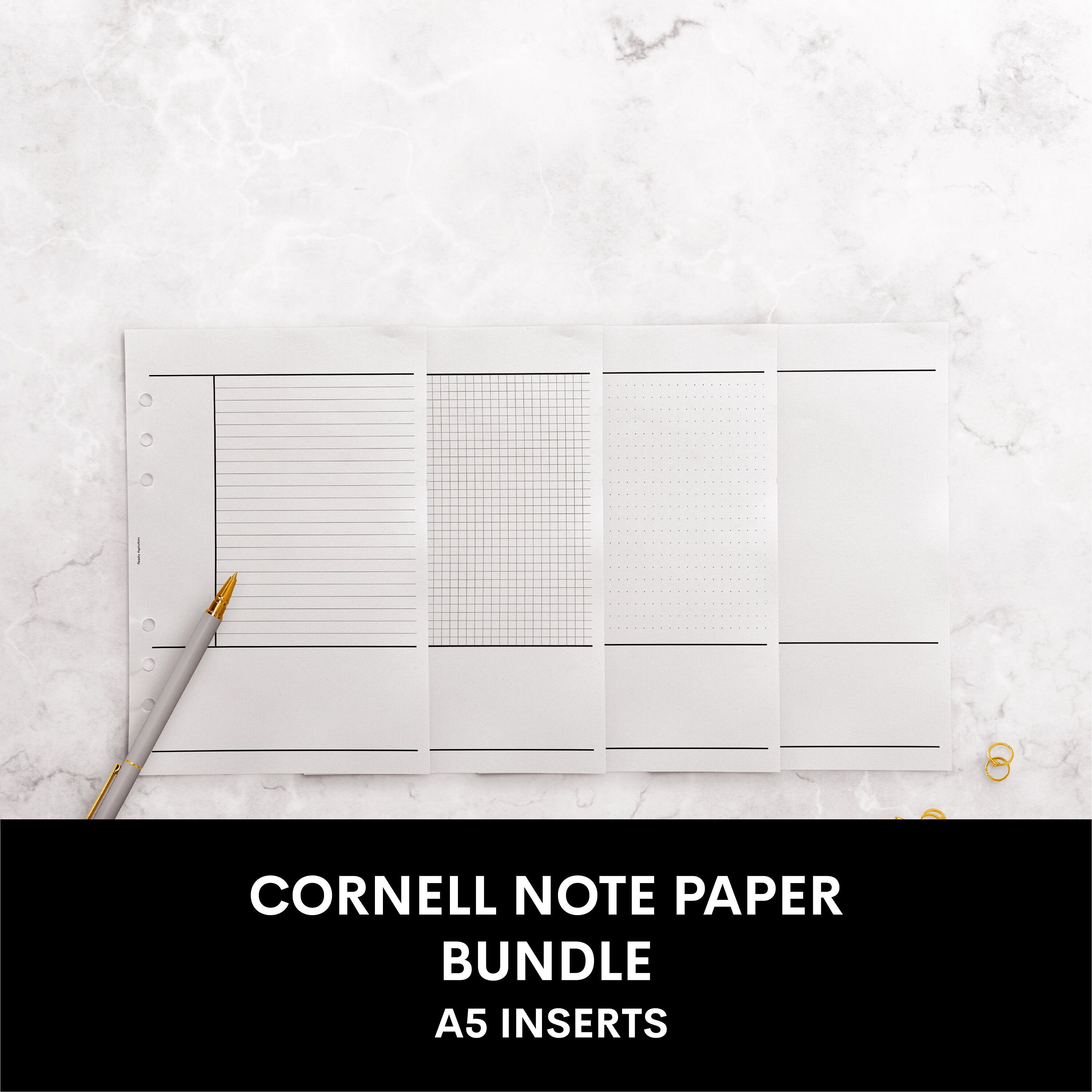 Cornell Notes Printable Planner Bundle Cornell Method A5 Planner ...