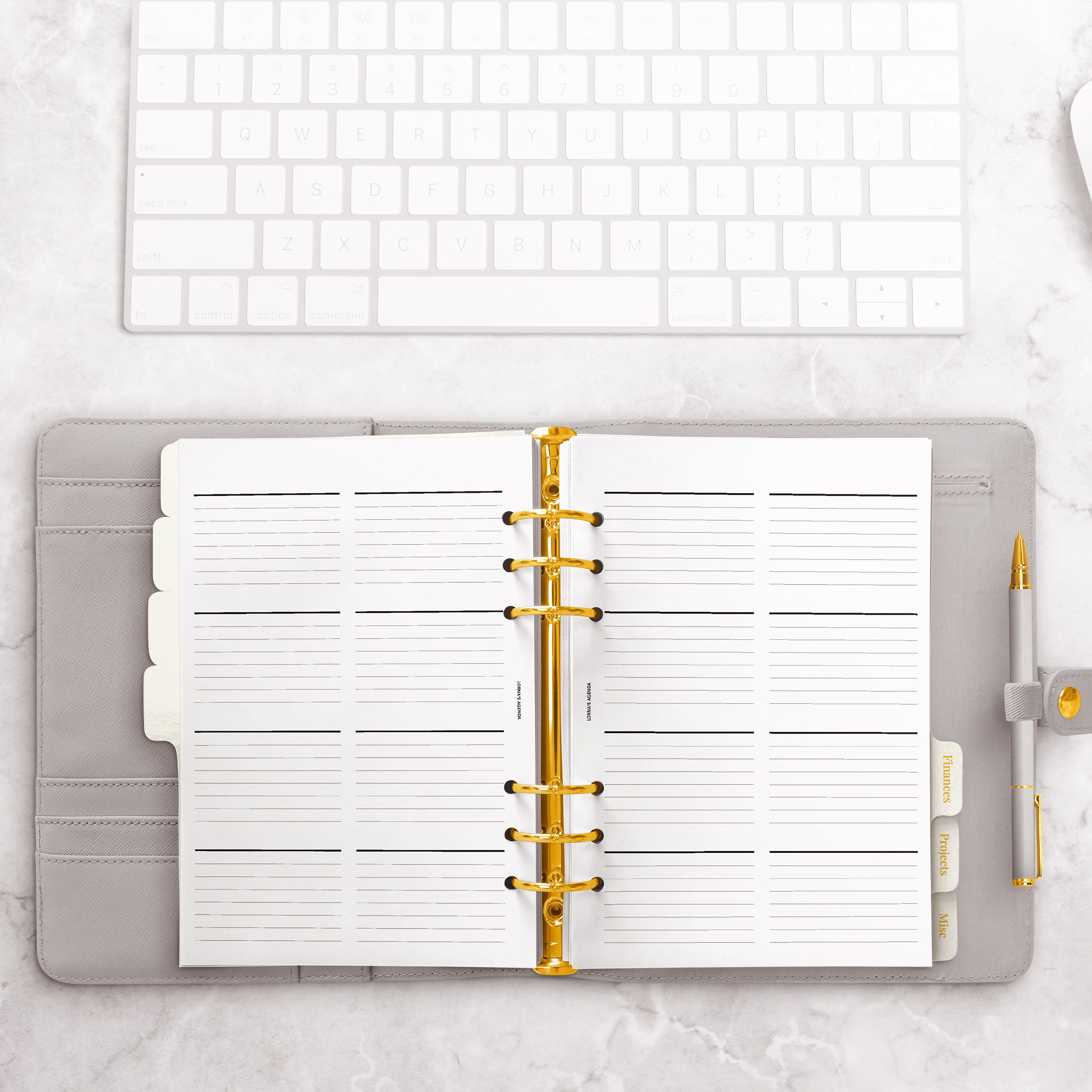 Lined Paper A5 Planner Inserts Note Pages Printable Planner Writing ...