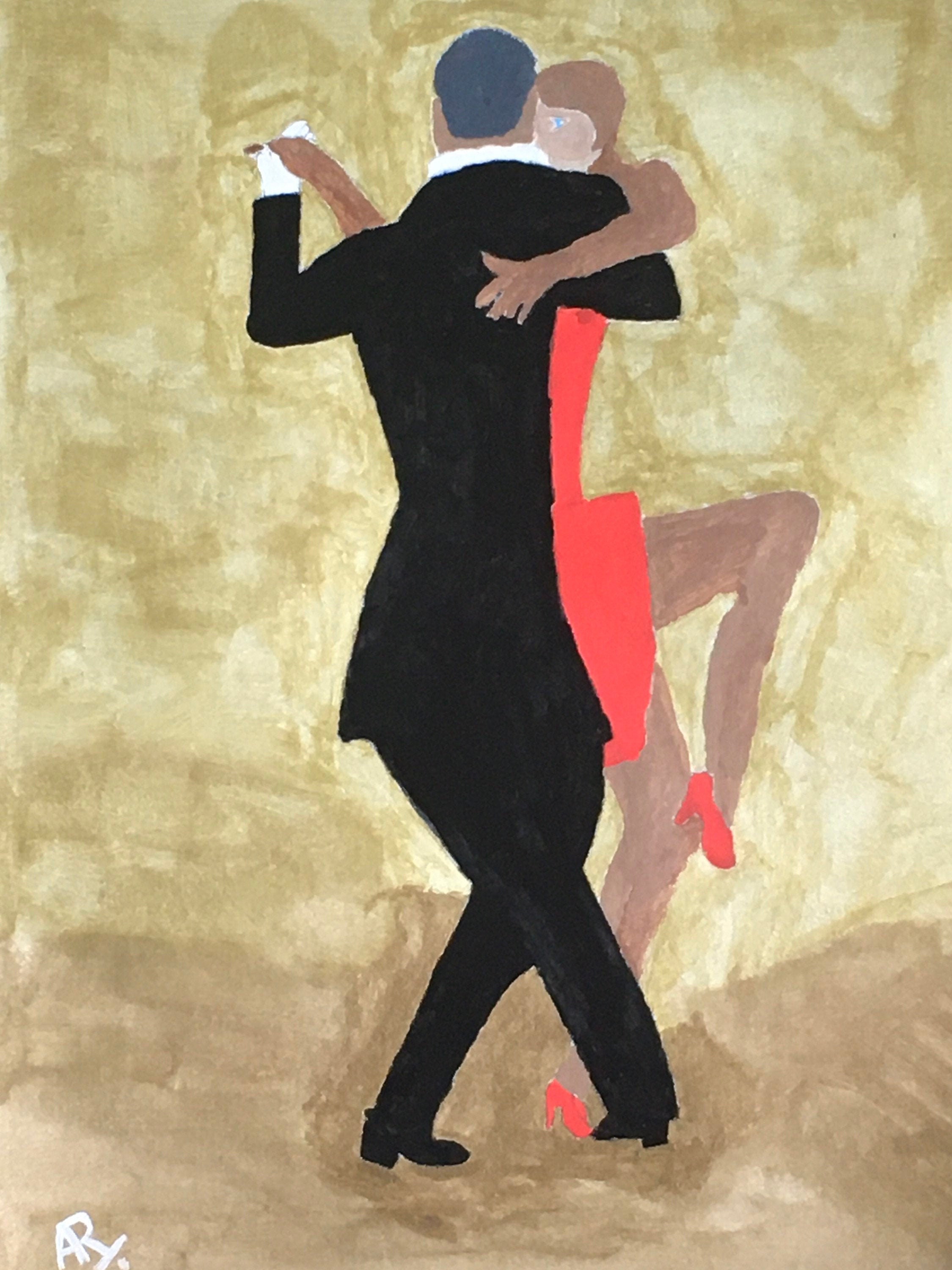 The Tango beautifully hand painted 15x11 acrylics on | Etsy
