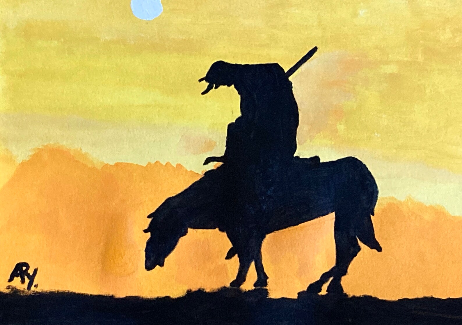 Defeated American Indian Beautifully Hand Painted Acrylics - Etsy