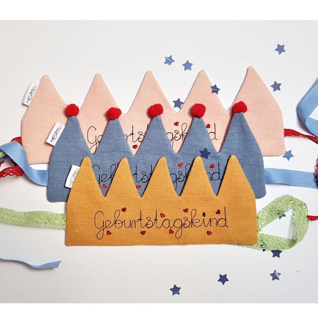 Birthday Crown ITH Embroidery File. 24x36, 20x30, 18x30, 16x26cm - Etsy