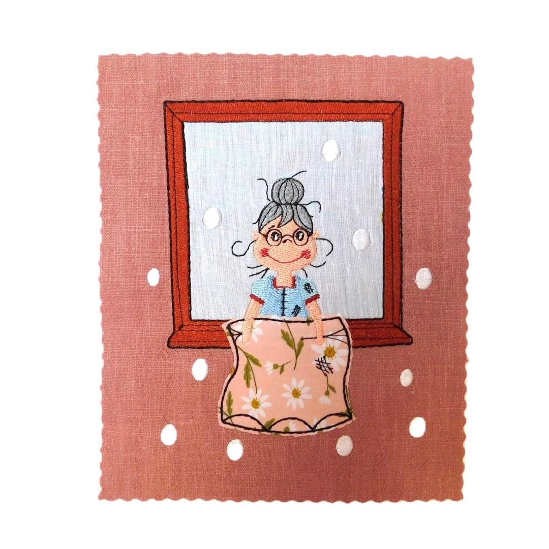 Mother Holle With Her Winter Village. Embroidery File in Several ...